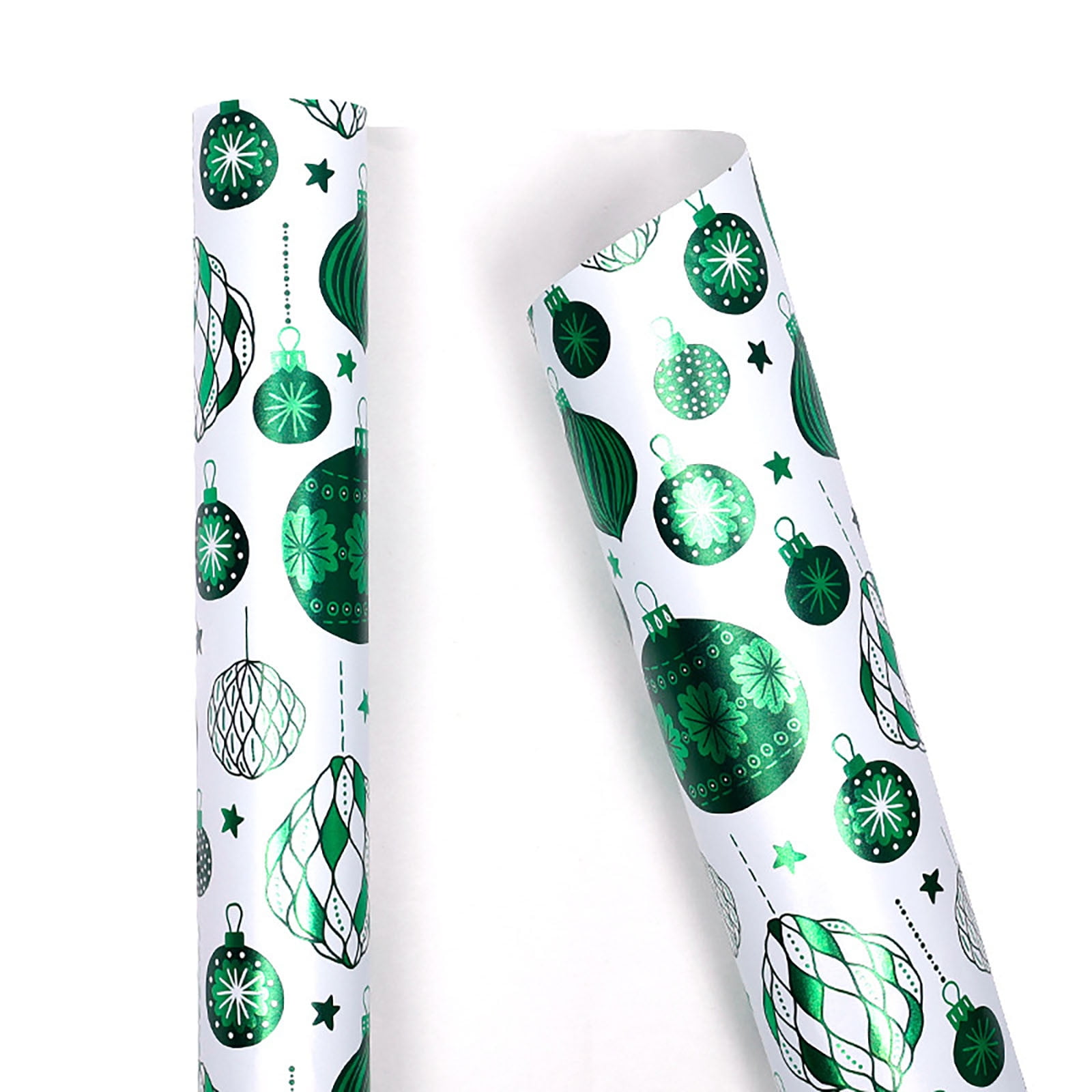 Aluminized Paper Red and Green Wrapping Paper Roll - 80 GSM Thick Gift ...