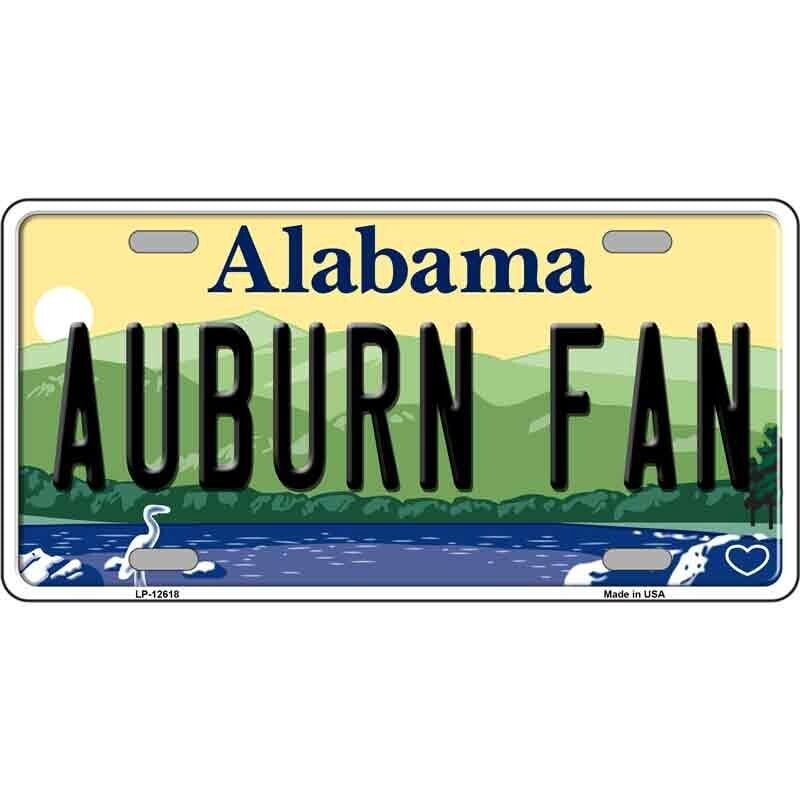 Aluminum (12 inch x 6 inch) Auburn Fan Novelty Art License Plate Metal ...