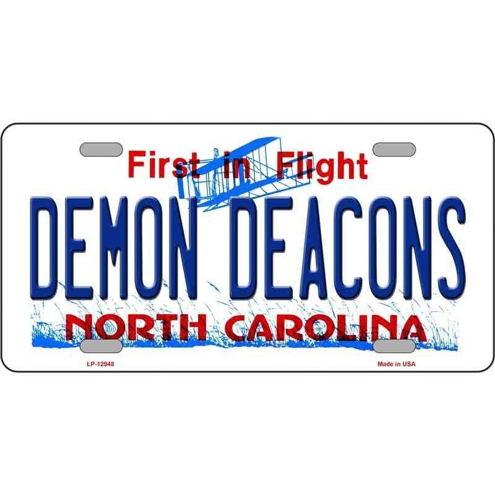 Aluminum (12 inch x 6 inch) Demon Deacons Novelty Art License Plate ...