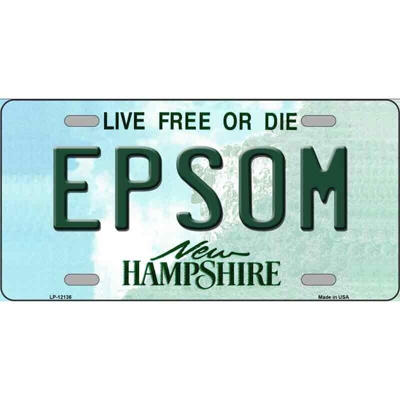 Aluminum (12 inch x 6 inch) Epsom New Hampshire License Plate Metal ...