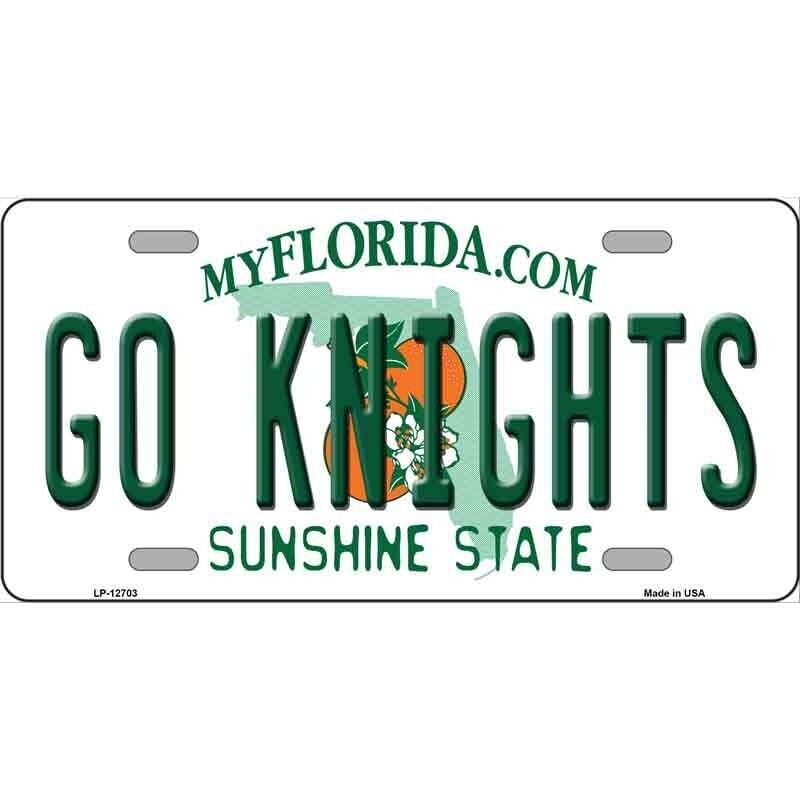 Aluminum (12 inch x 6 inch) Go Knights License Plate Metal Sign Plaque ...