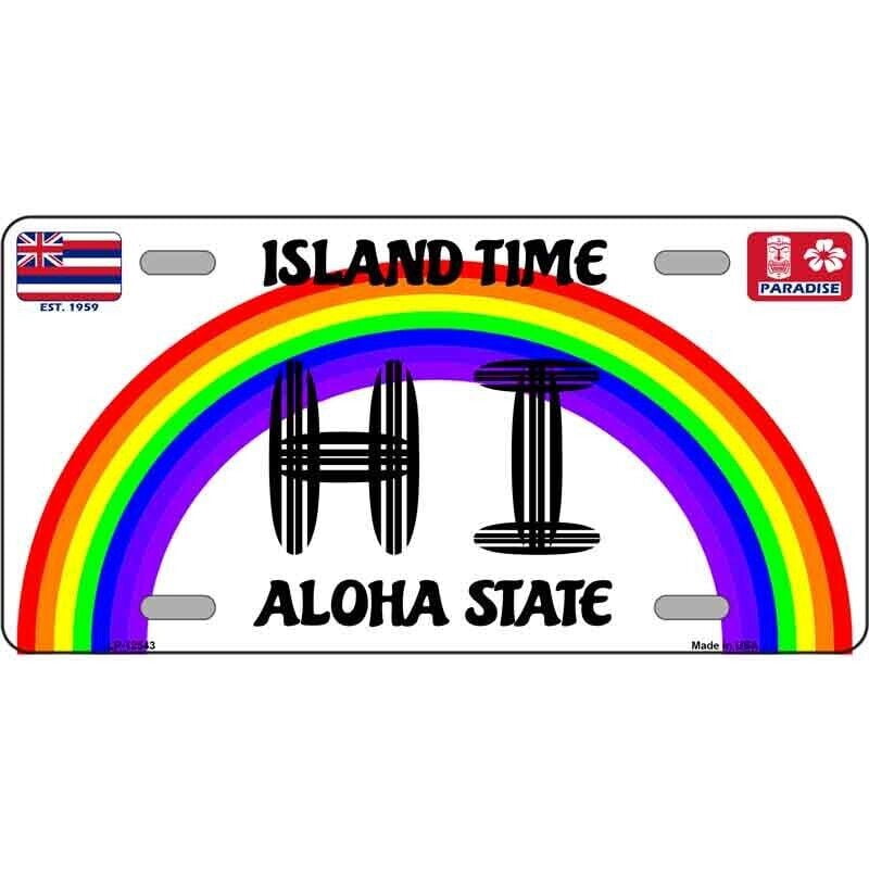 Aluminum (12 inch x 6 inch) Hawaii Surfboard License Plate Metal Sign ...