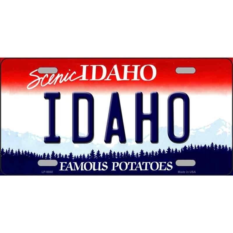 Aluminum (12 inch x 6 inch) Idaho License Plate Metal Sign Picture ...
