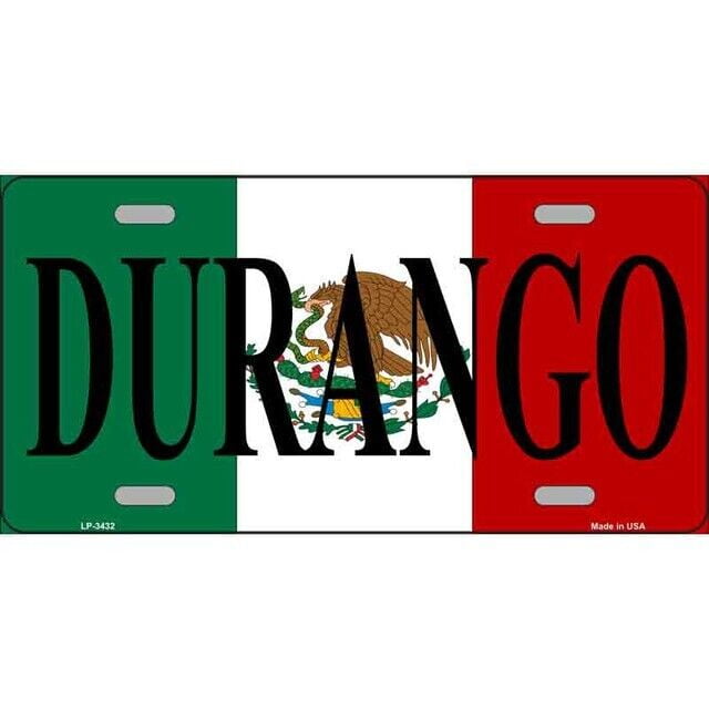 Aluminum (12 inch x 6 inch) License Plate Metal Novelty Sign Durango on ...