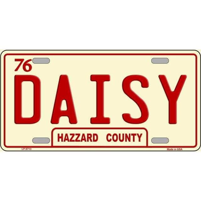 Aluminum (12 inch x 6 inch) License Plate Metal Novelty Sign Hazzard ...