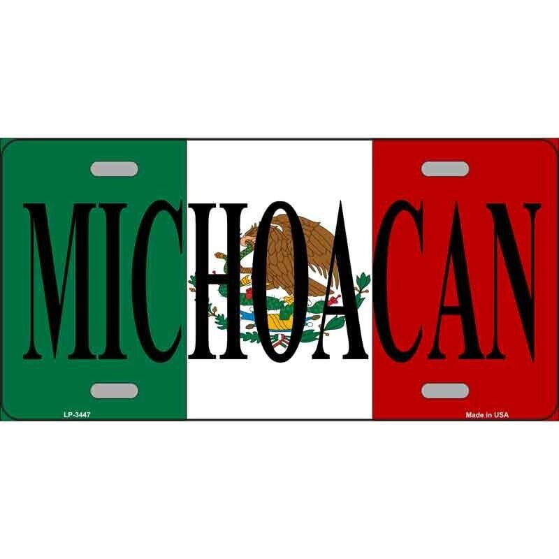 Aluminum (12 inch x 6 inch) License Plate Metal Novelty Sign Michoacan ...