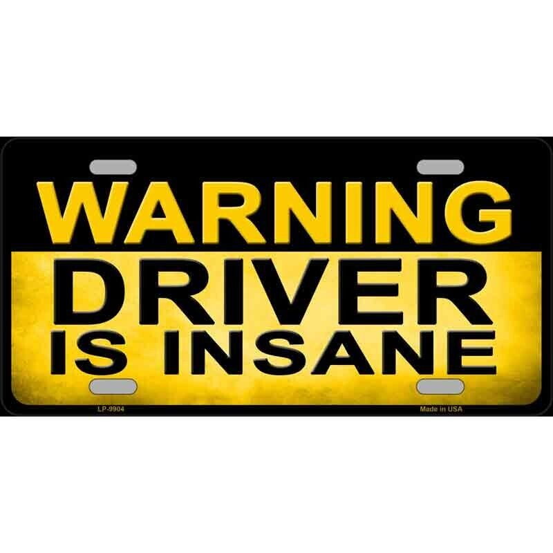 Aluminum (12 inch x 6 inch) License Plate Metal Sign for Home Warning ...