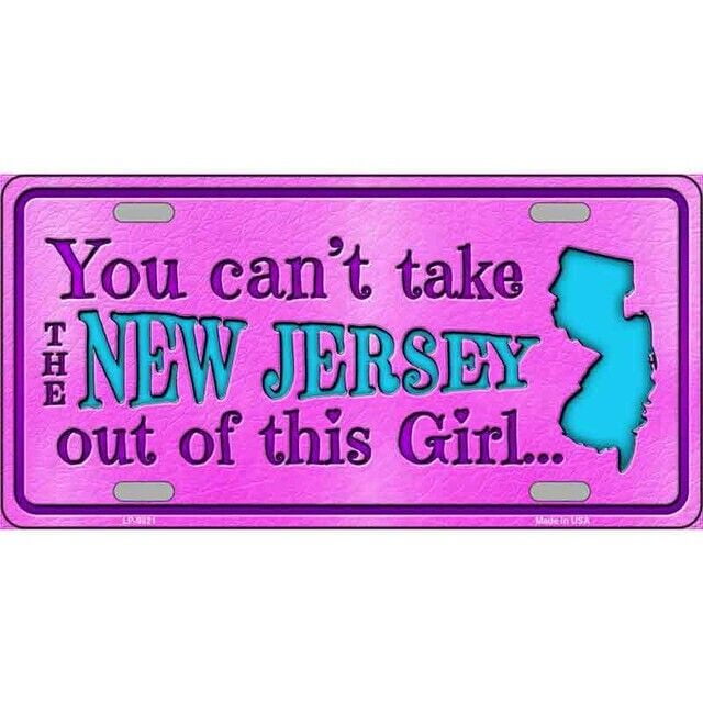 Aluminum (12 inch x 6 inch) New Jersey Girl License Plate Metal Sign ...