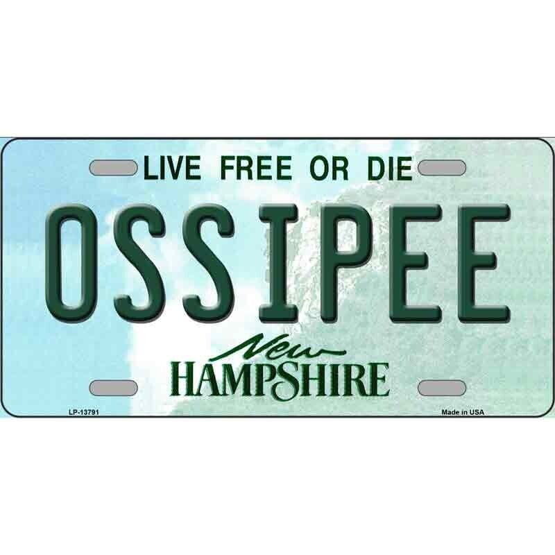 Aluminum (12 inch x 6 inch) Ossipee New Hampshire License Plate Metal ...