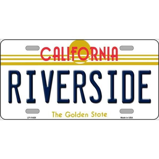 Aluminum (12 inch x 6 inch) Riverside California License Plate Metal ...