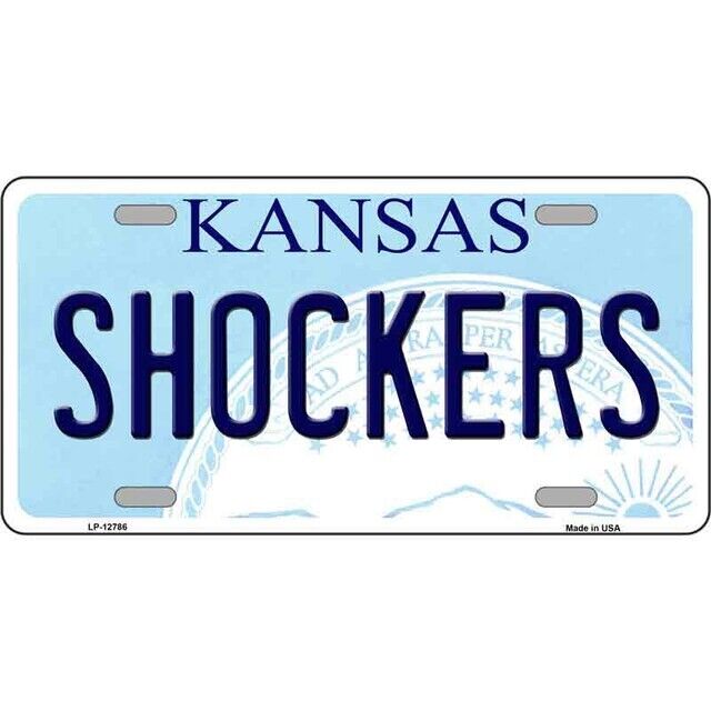 Aluminum (12 inch x 6 inch) Shockers License Plate Metal Sign Plaque ...