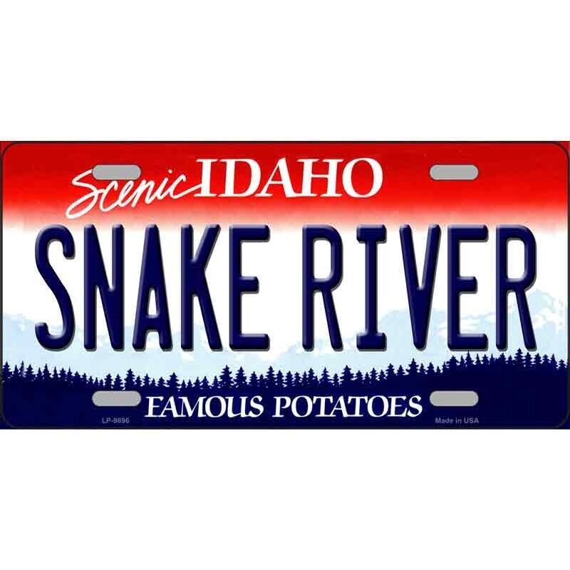 Aluminum (12 inch x 6 inch) Snake River Idaho License Plate Metal Sign ...