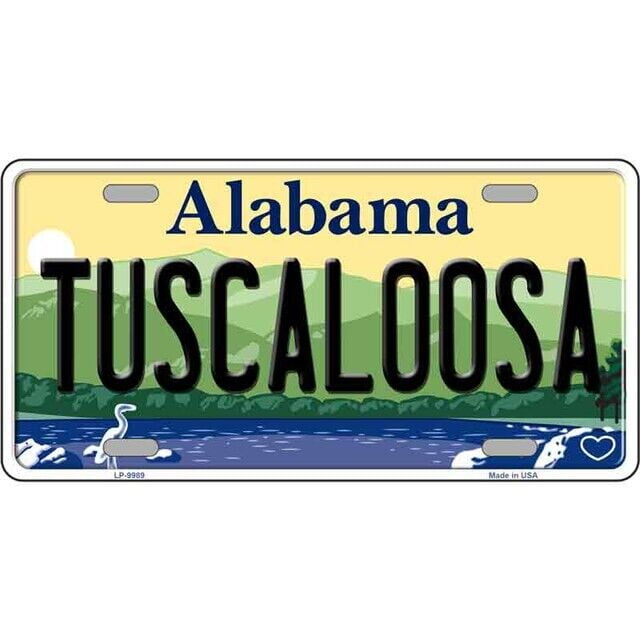Aluminum (12 inch x 6 inch) Tuscaloosa Alabama License Plate Metal Sign ...
