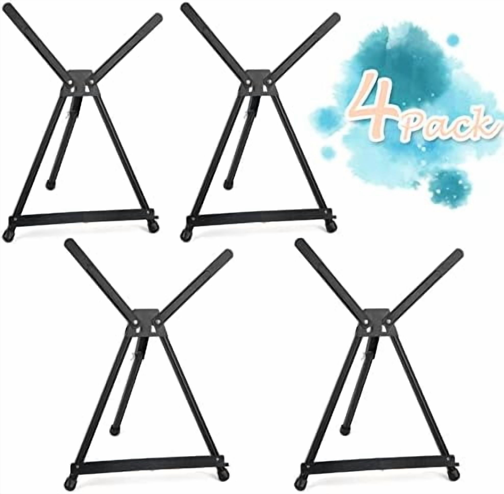 Aluminum 15" to 21" Tabletop Easel Display, Black Tripod with Rubber ...