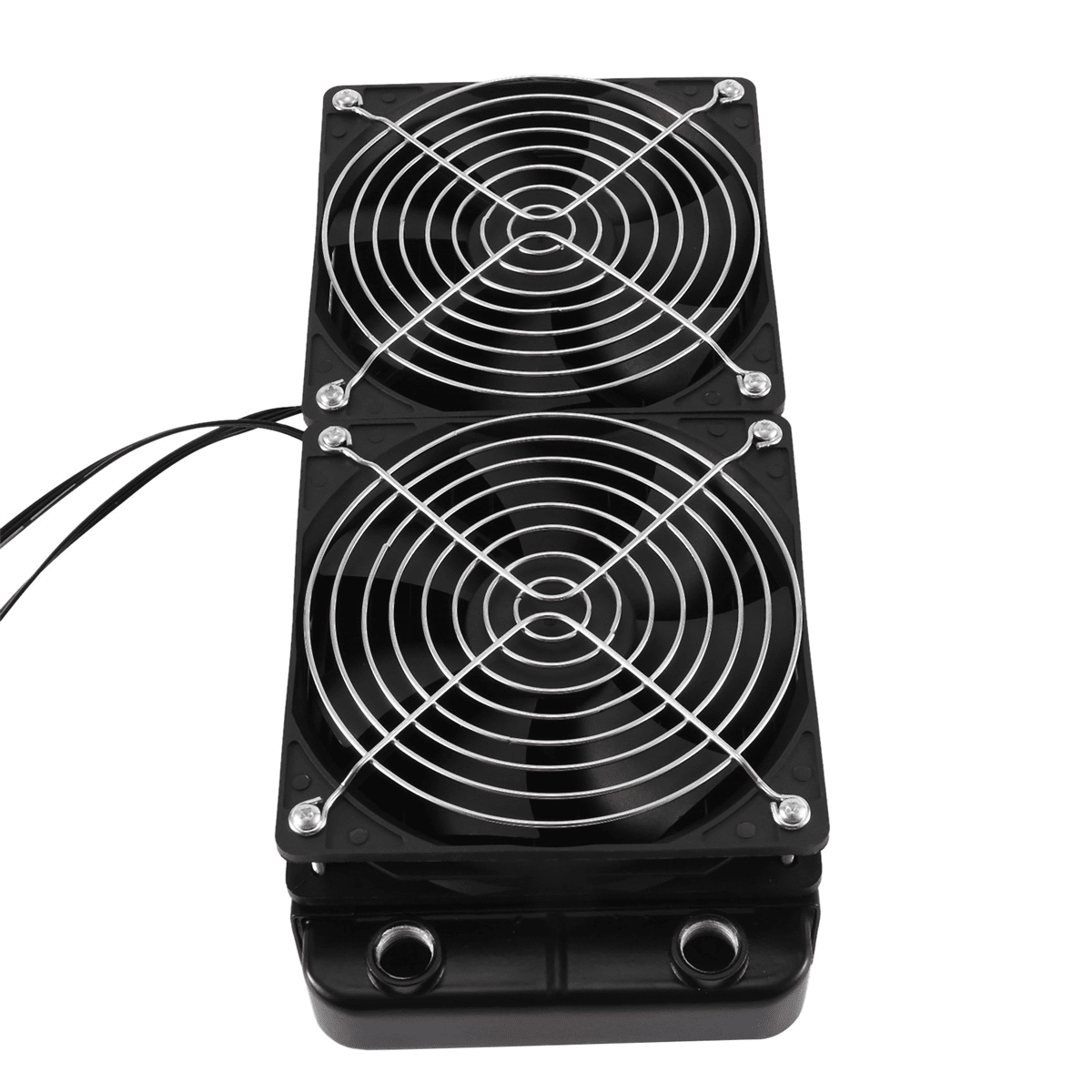 Aluminum 2 Fans 240mm 10 Pipe Water Cooling Cooler Computer Radiator ...
