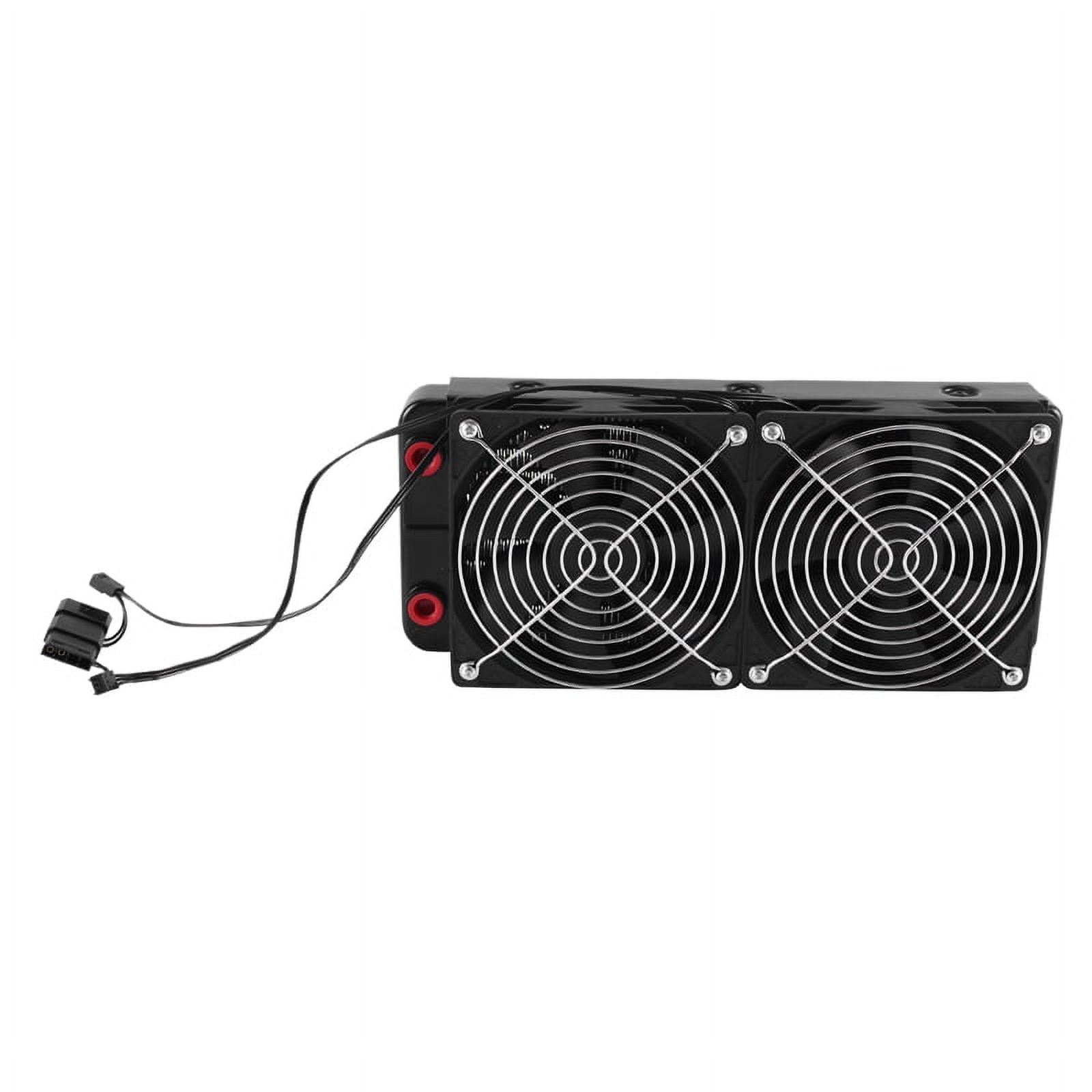 Aluminum 2 Fans 240mm 10 Pipe Water Cooling Cooler Computer Radiator ...