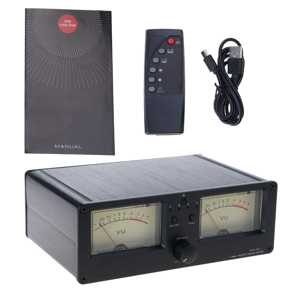 Dynamic Visual Sound Switcher Double Analog Meter Leveling Panel ...