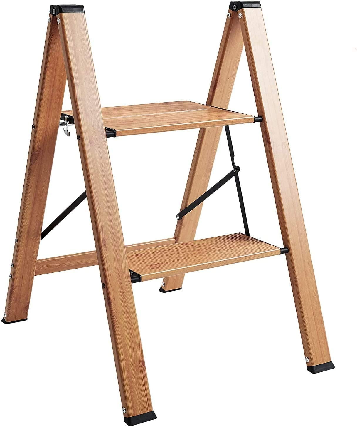 Aluminum 2 Step Stool, Lightweight Folding Two Step Stool, 2 Step ...