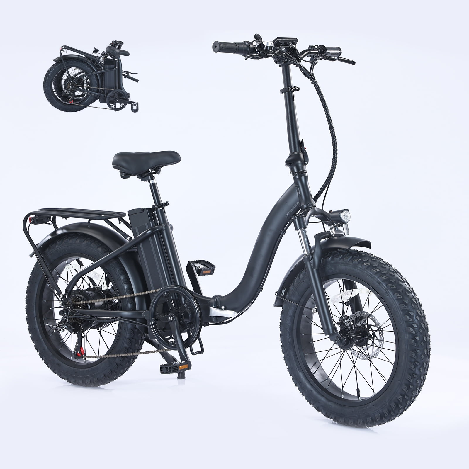 Aluminum 20 inch fat tire folding curved beam electric bicycle ...