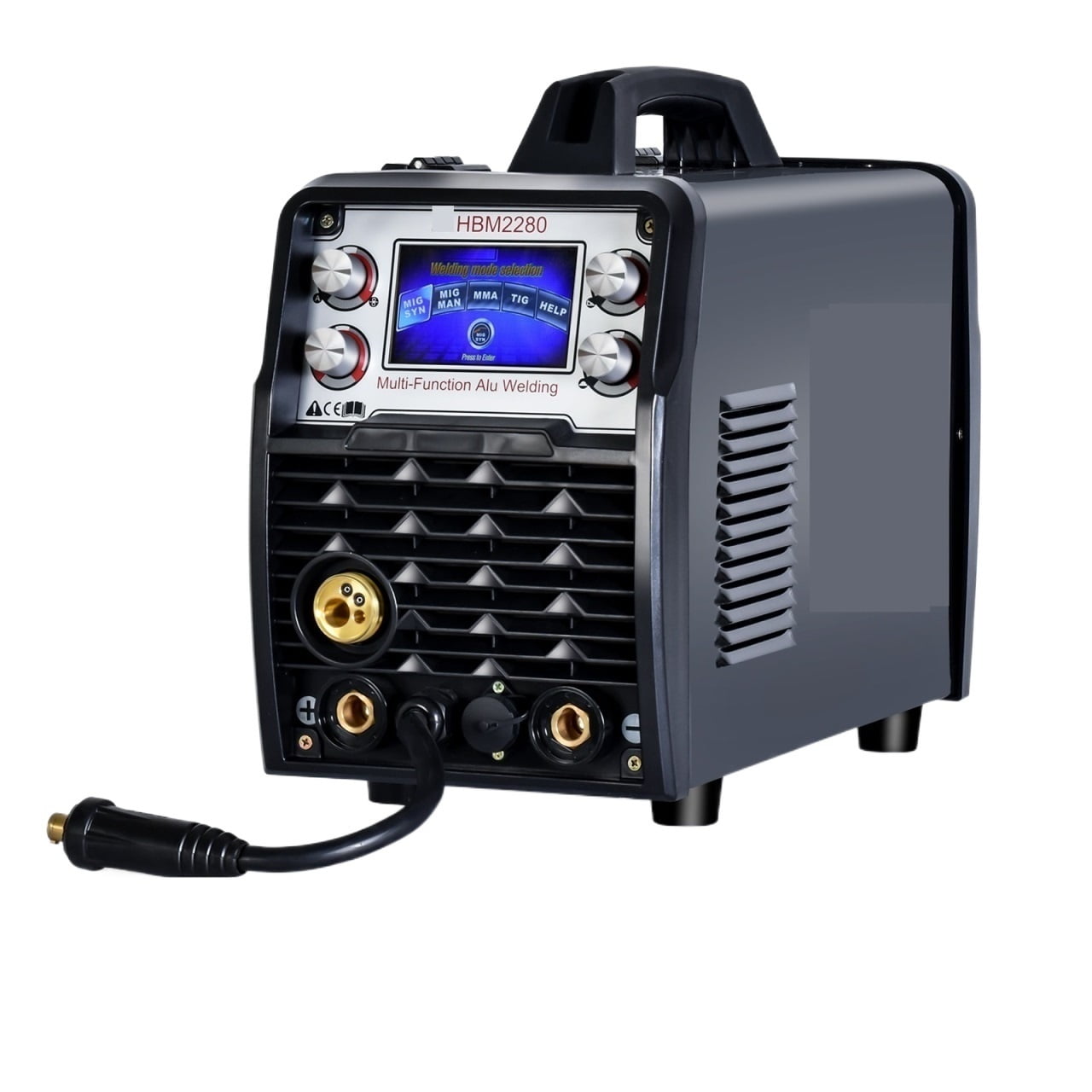 Aluminum 4 In 1 Synergy Semi-automatic Welding Machine,Inverter Non-gas ...