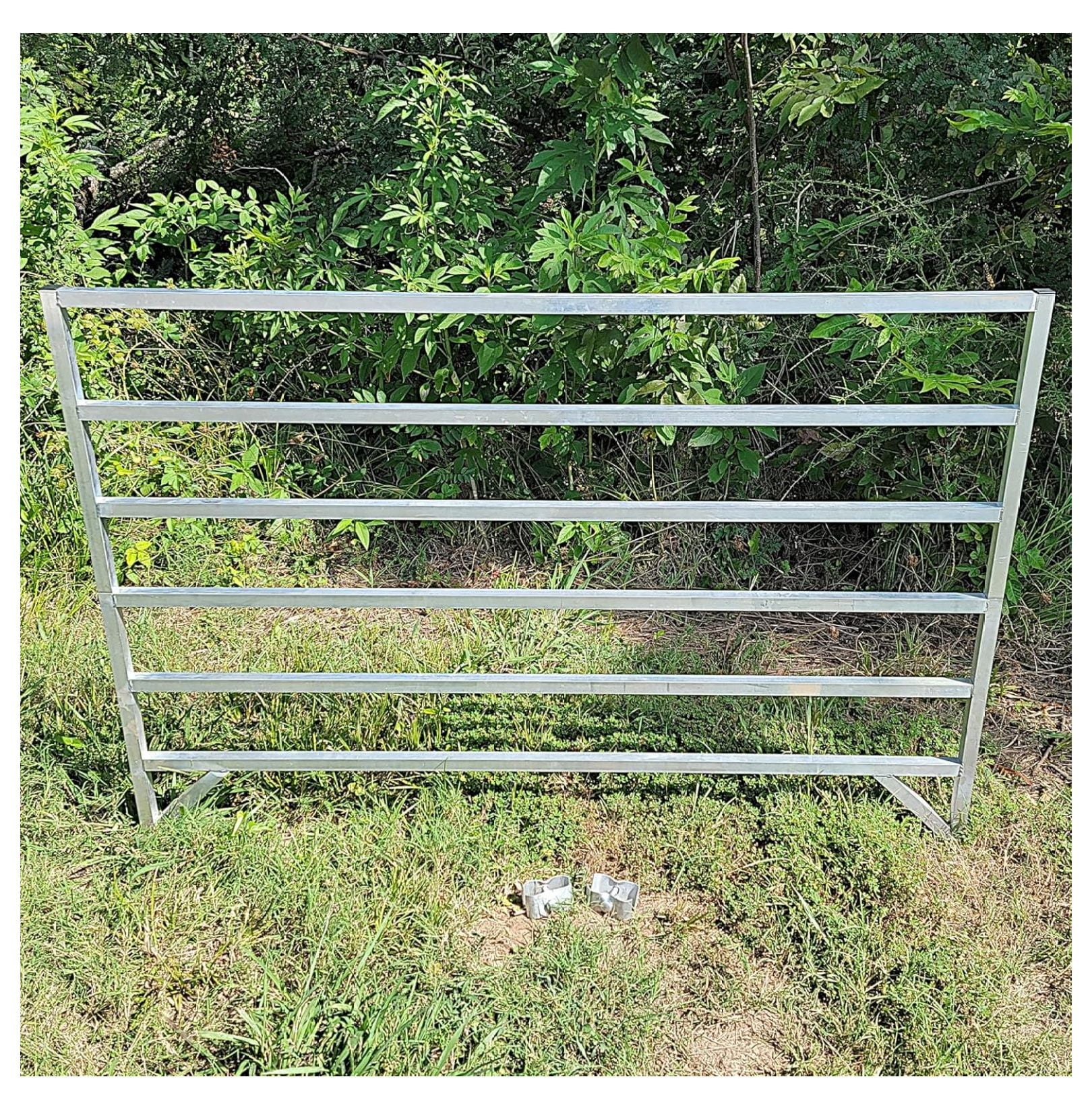 Aluminum 5 Foot Long 6 Rail 40" Tall Sheep & Goat Panel Fence STALL Pen ...