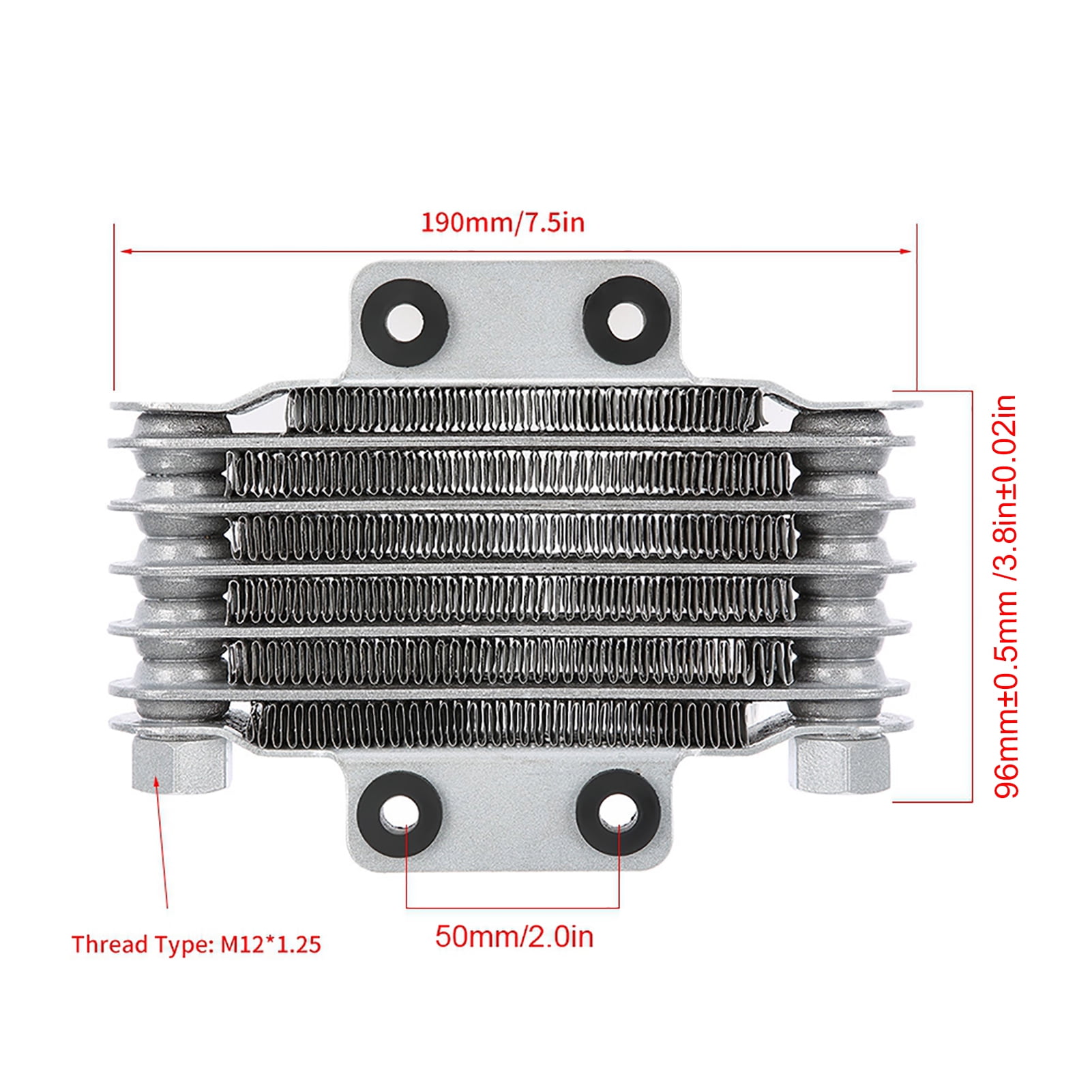 Aluminum 85ml Engine Oil Cooler Cooling Radiator for 100CC-250CC ...