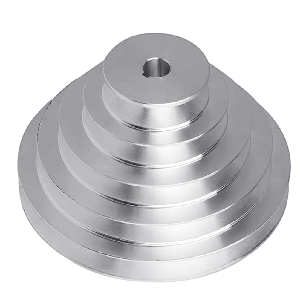 Aluminum A Type 5 Step Pagoda Pulley Wheel 150mm Outer Dia for Timing V ...