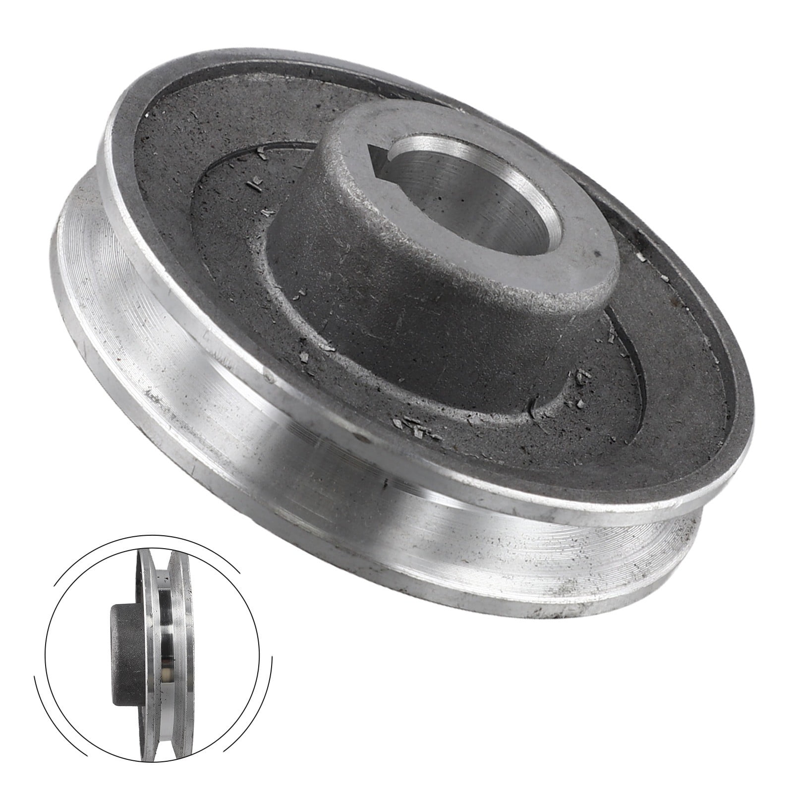 Aluminum A-Type Single Groove Motor Pulley for Air Compressors - 100mm ...