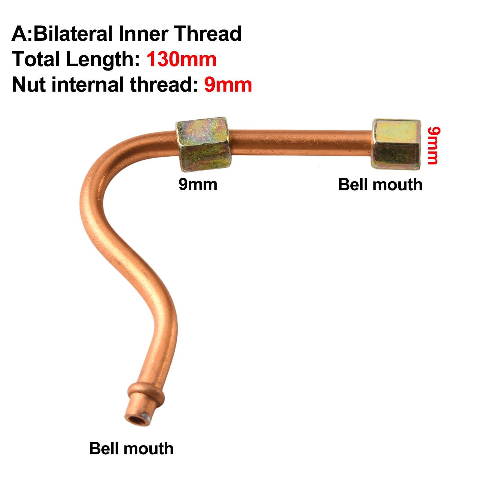 Aluminum Air Compressor Exhaust Tube Replacement for Small Household ...