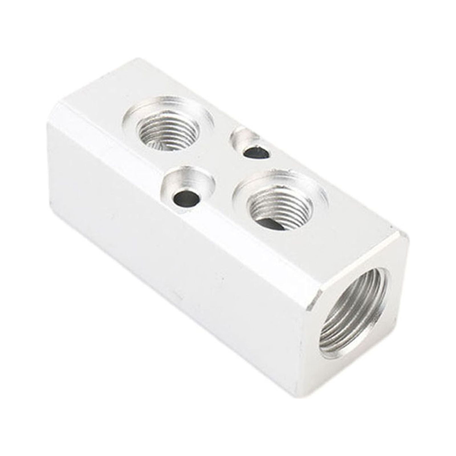 Aluminum Air Hose Inline Manifold Block Splitter G1/4 Threaded Manifold ...