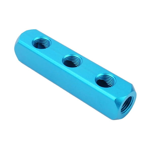 Aluminum Air Hose Inline Manifold Block Splitter G1/4 Threaded Manifold ...