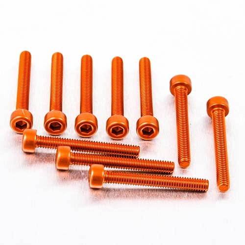 Aluminum Allen Bolt M4x(0.70mm)x30mm Pack x10 - Walmart.com