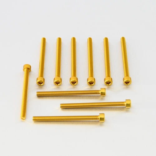 Aluminum Allen Bolt M6x(1.00mm)x75mm Pack x10 - Walmart.com