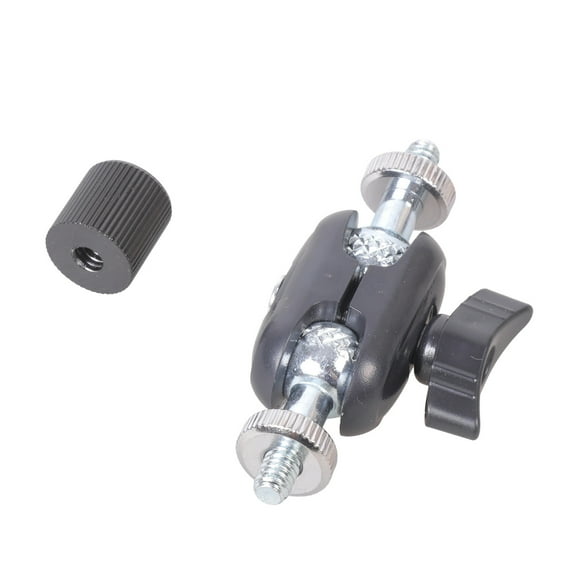 Aluminum Alloy 1/4" Screw Miniature Head Adapter for DSLR Camera Tripod ...