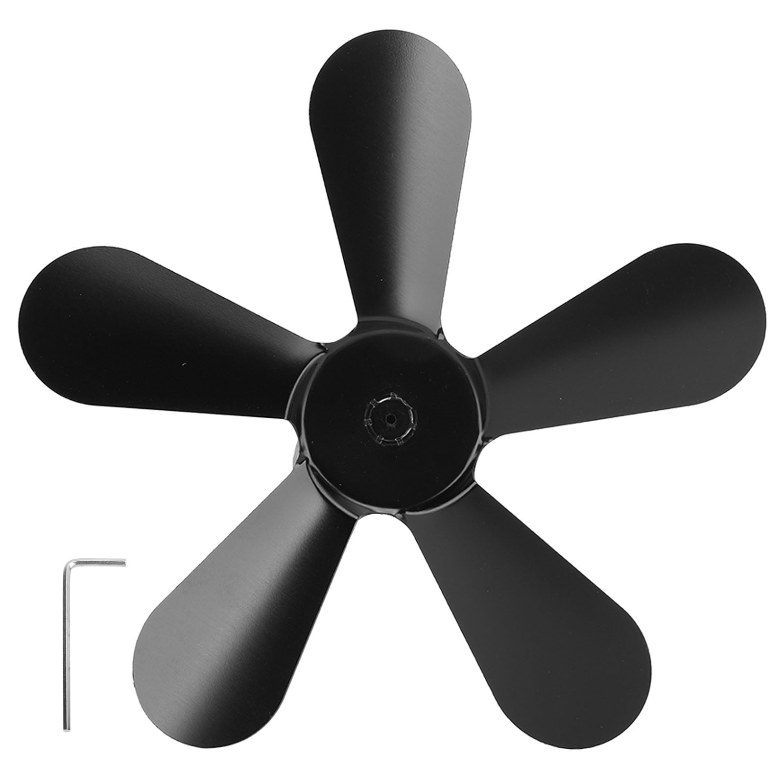 Aluminum Alloy 5-Blade Stove Fan Blades, Heat-Powered Replacement for ...