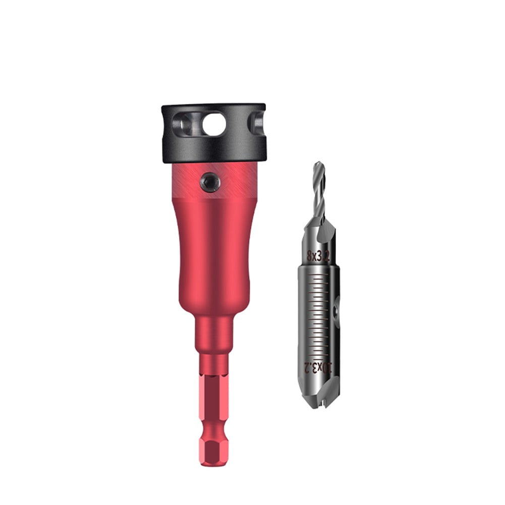 Aluminum Alloy Adjustable Depth Drill Bit Set: for Metal & Wood ...