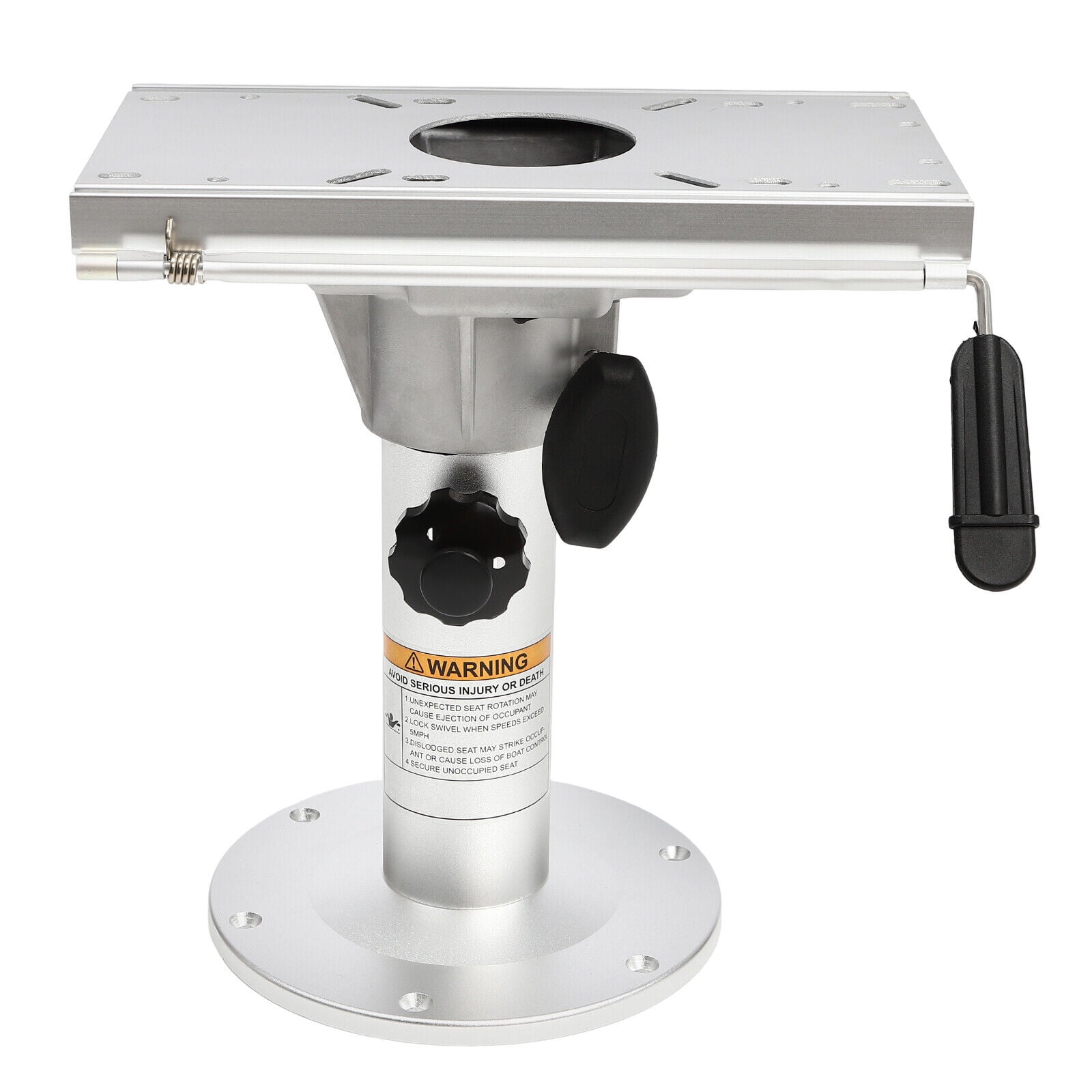 Aluminum Alloy Adjustable Height Boat Seat Pedestal 360 Swivel Fore ...