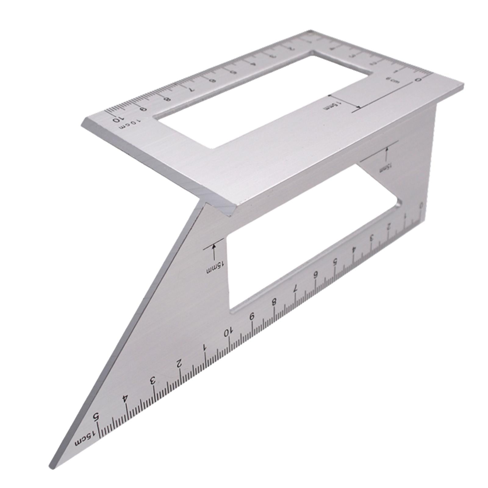 Aluminum Alloy Angle Ruler Layout Square 45/90 Degree Angle Ruler ...