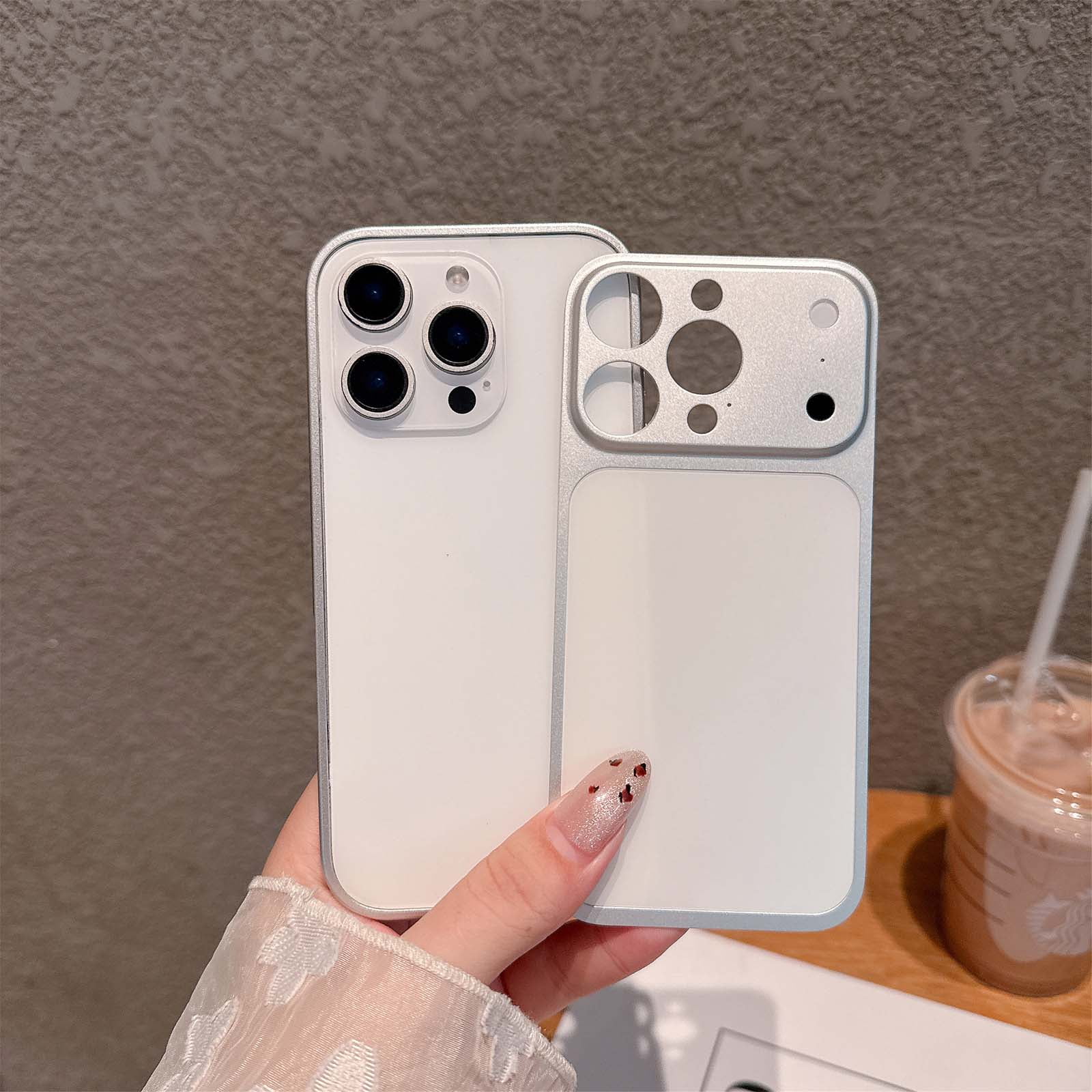 Aluminum Alloy Back + Metal Frame Case for iPhone 14 Pro, Change to ...