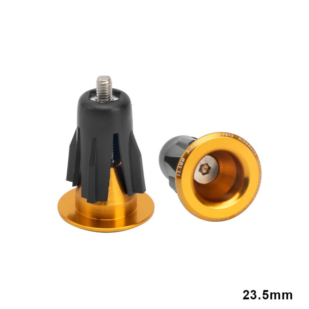 Aluminum Alloy Bike Handlebar End Plugs for 22-24mm Calibre Grips ...