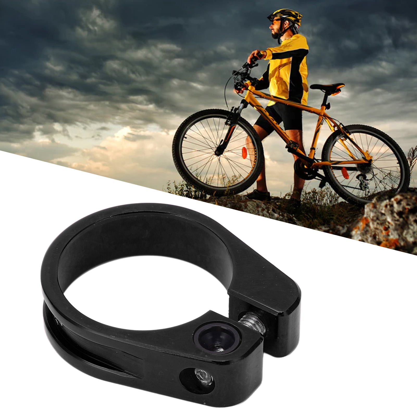 Aluminum Alloy Bike Seat Post Clamp 31. 8mm - Lightweight Hollow Design ...