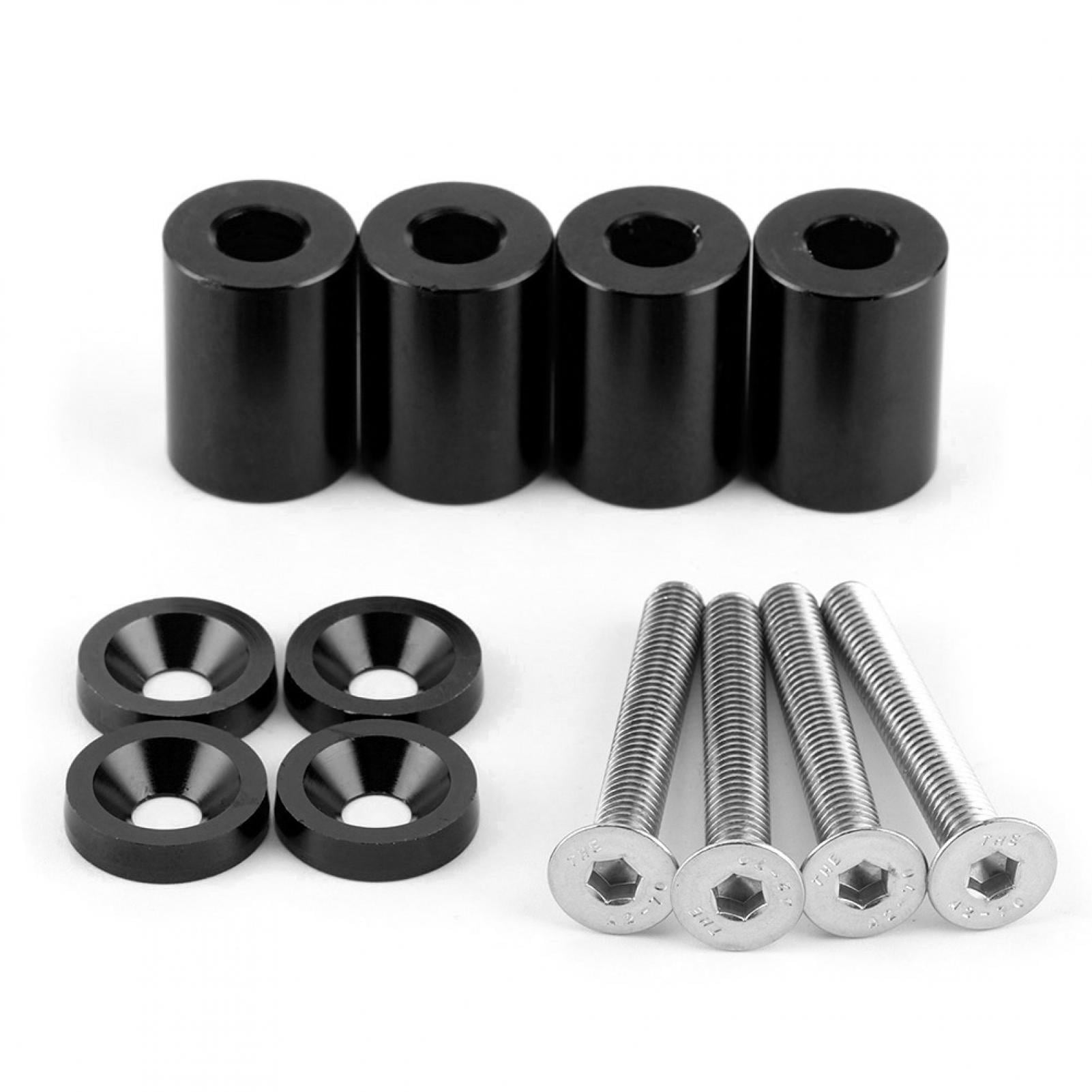 Aluminum Alloy Bonnet Raisers Hood Vent Spacers Screws Kit Modified ...