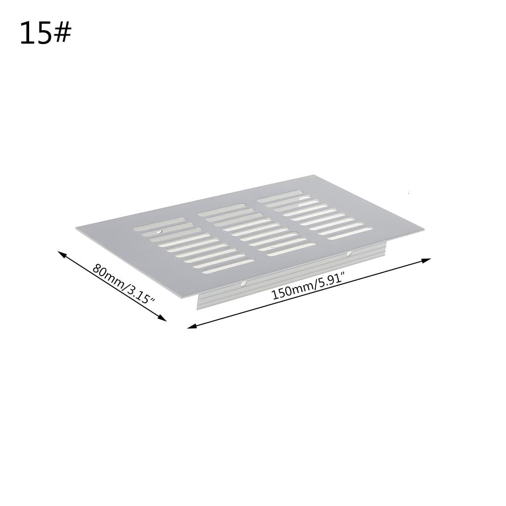 Aluminum Alloy Breathable Mesh Rectangle Vent Grill Kitchen Bedroom 15 ...