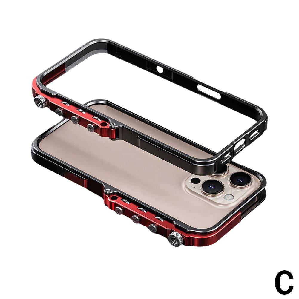Aluminum Alloy Bumper Phone Case For IPhone 16 Pro Max Lens Film ...