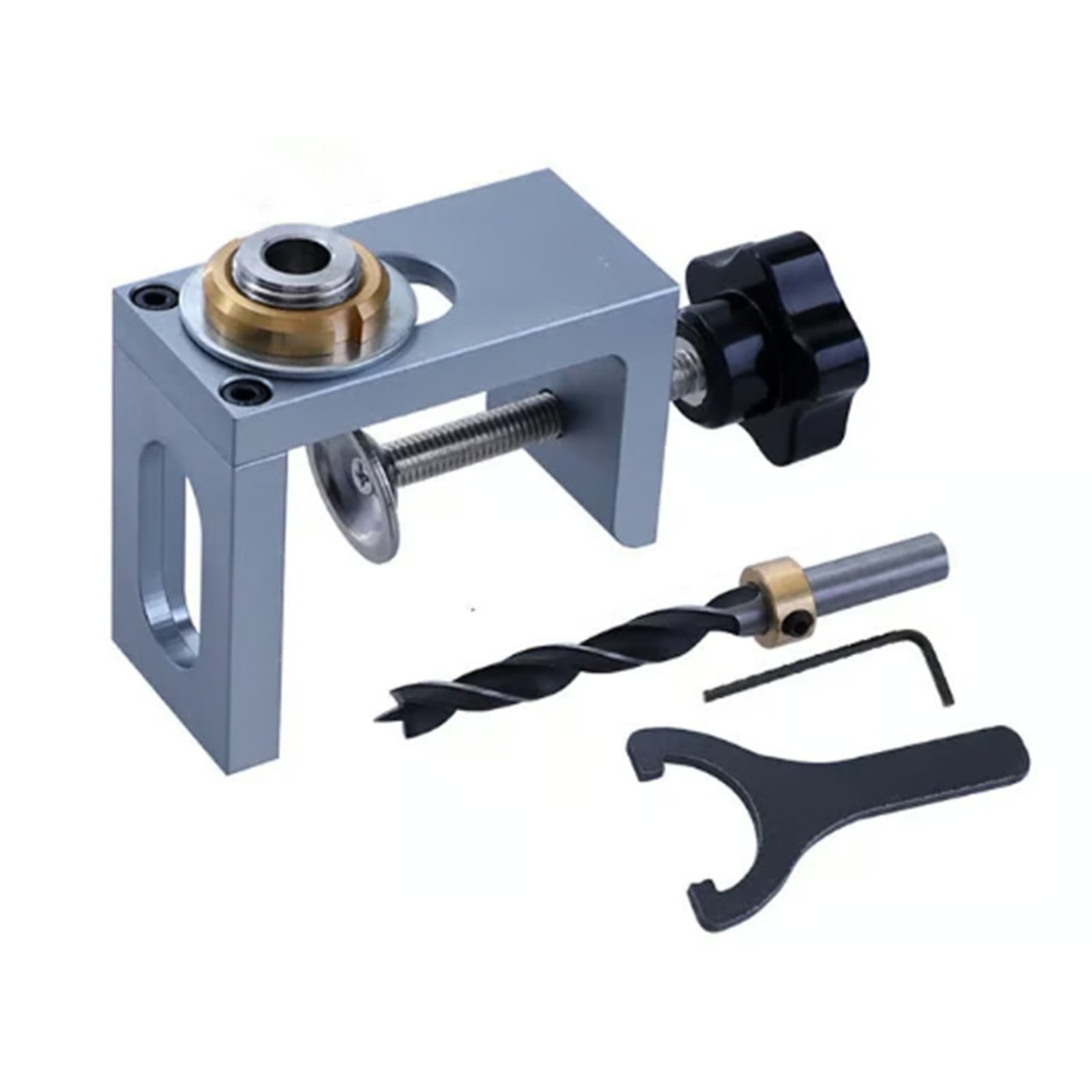 Aluminum Alloy Cabinet Door Punch Tool Set - 8/10/12mm Adjustable Depth ...