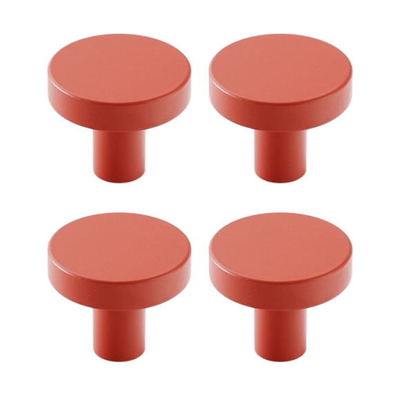 Aluminum Alloy Cabinet Knob Drawer Pulls Simple Round Furniture ...