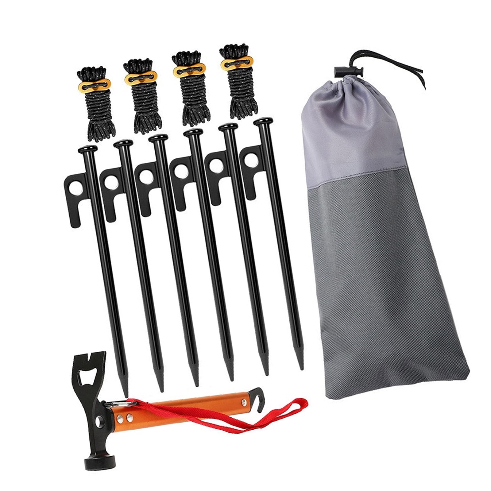 Aluminum Alloy Camp Tent Stakes Heavy Duty Tarps Peg Camping Stakes ...
