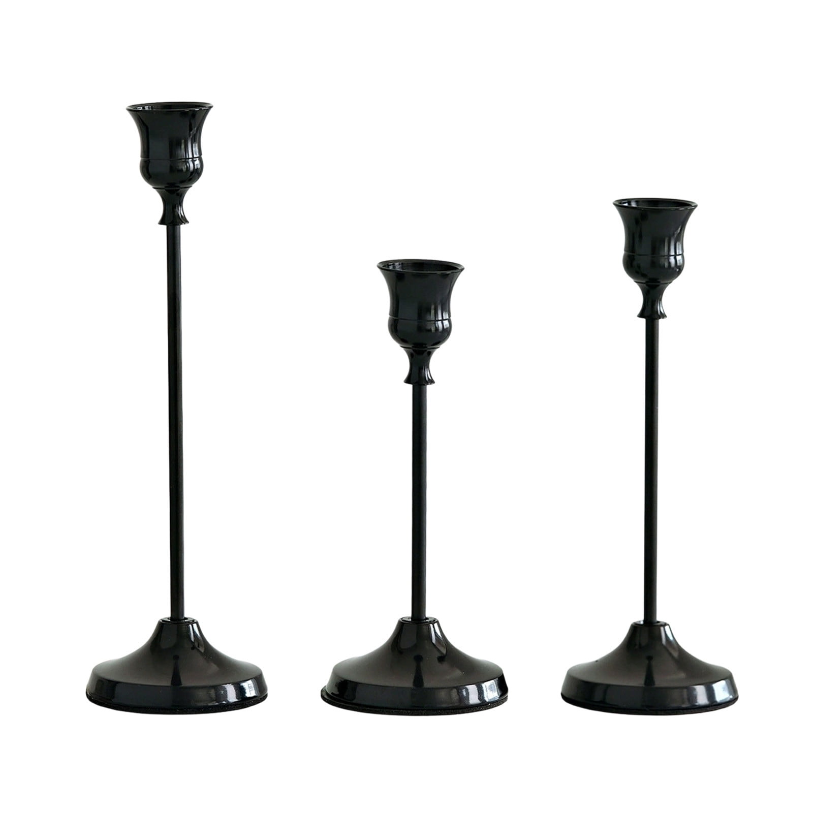 Aluminum Alloy Candle Holder Set, Three-Piece Height Variation ...