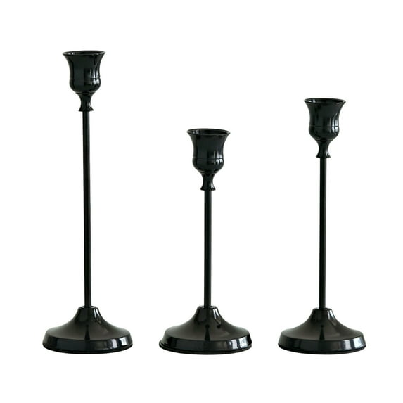 Aluminum Alloy Candle Holders Three-Piece Set Metal Decorative Piece ...