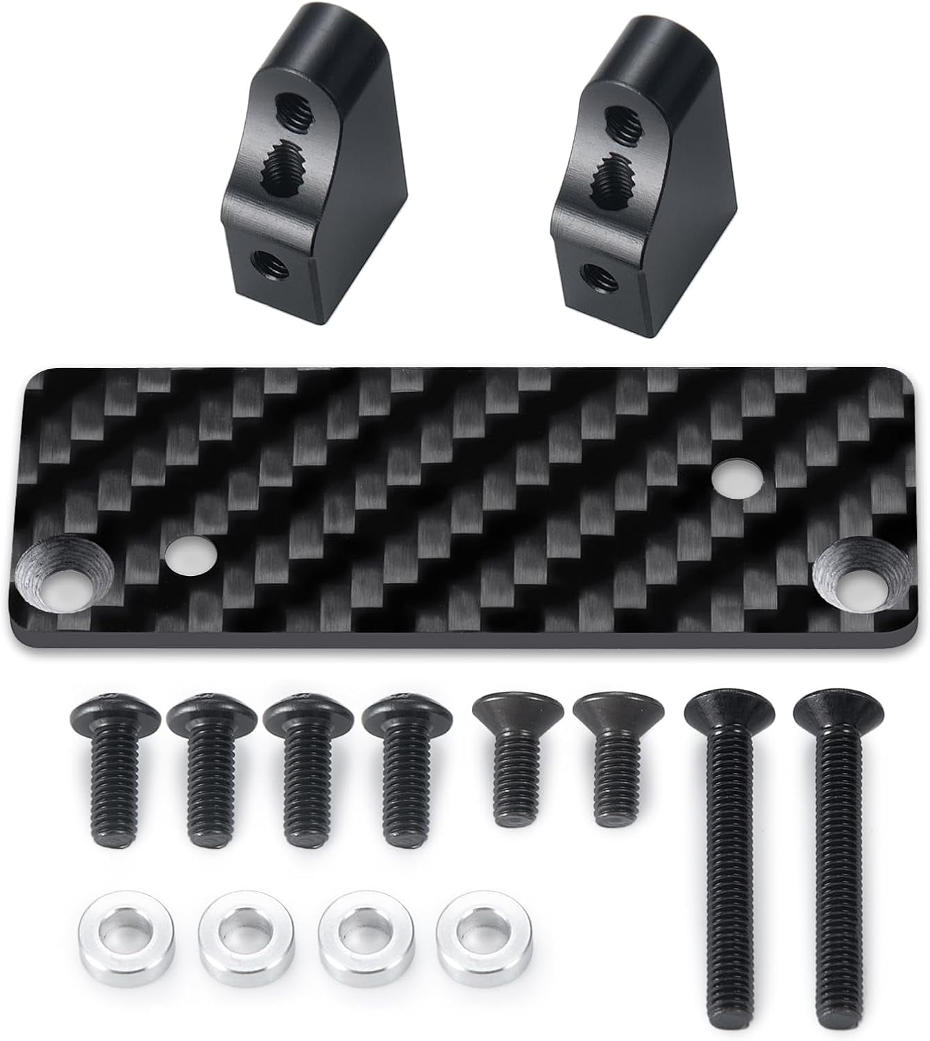 Aluminum Alloy & Carbon Fiber Fixed Holder Bracket for 1/10 Tamiya Clod ...